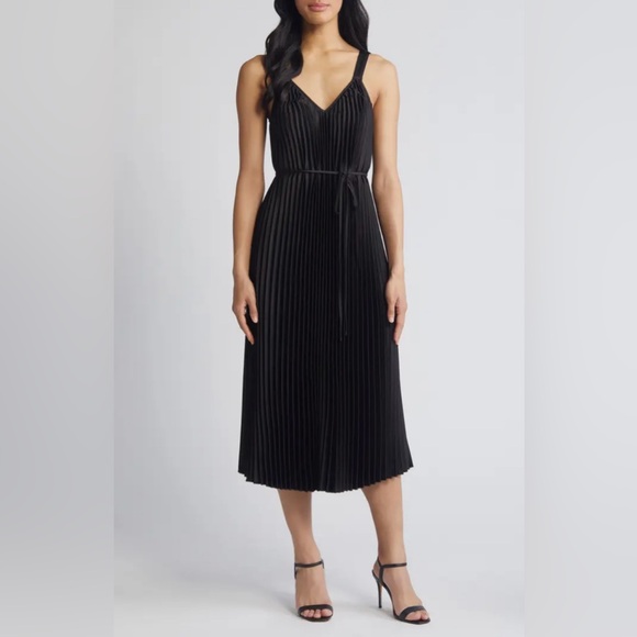 Sam Edelman | Dresses | Sam Edelman Black Satin Dress | Poshmark